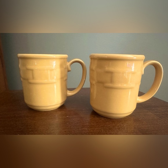 Longaberger | Kitchen | Longaberger Pottery Butternut Yellow Set Of Two ...